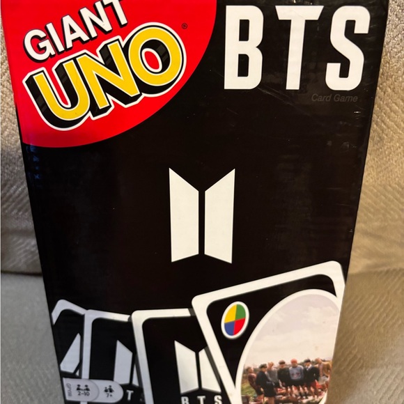 Mattel | Games | Giant Bts Uno Card Game Black | Poshmark